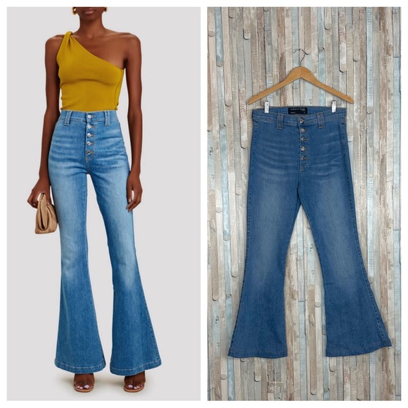 Veronica Beard | Jeans | Veronica Beard 3 High Rise Sheridan Button Fly Bell Bottom Flare Jean ...